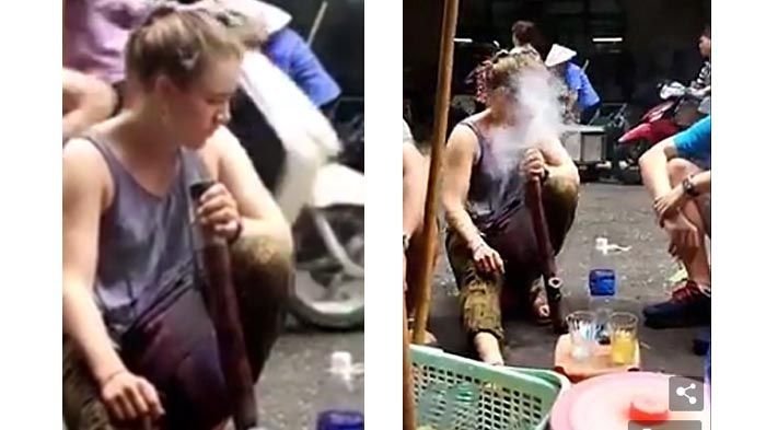 Ngeri! Lihat yang Terjadi Pada Bule Ini Setelah Isap Rokok Bong Khas ...