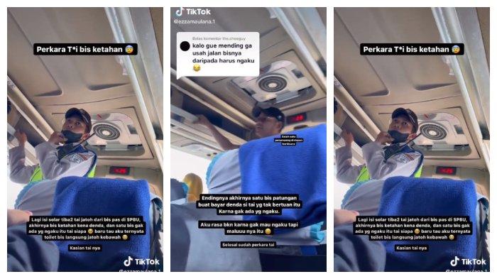 Viral Bus Ditahan di SPBU Gara-gara Penumpang BAB Kotorannya Jatuh ...