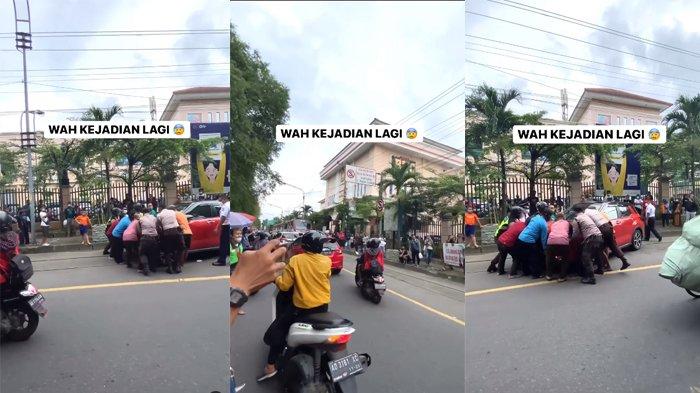 Viral Mobil Parkir di Rel Kereta Depan PGS Solo, Digeser Paksa ...