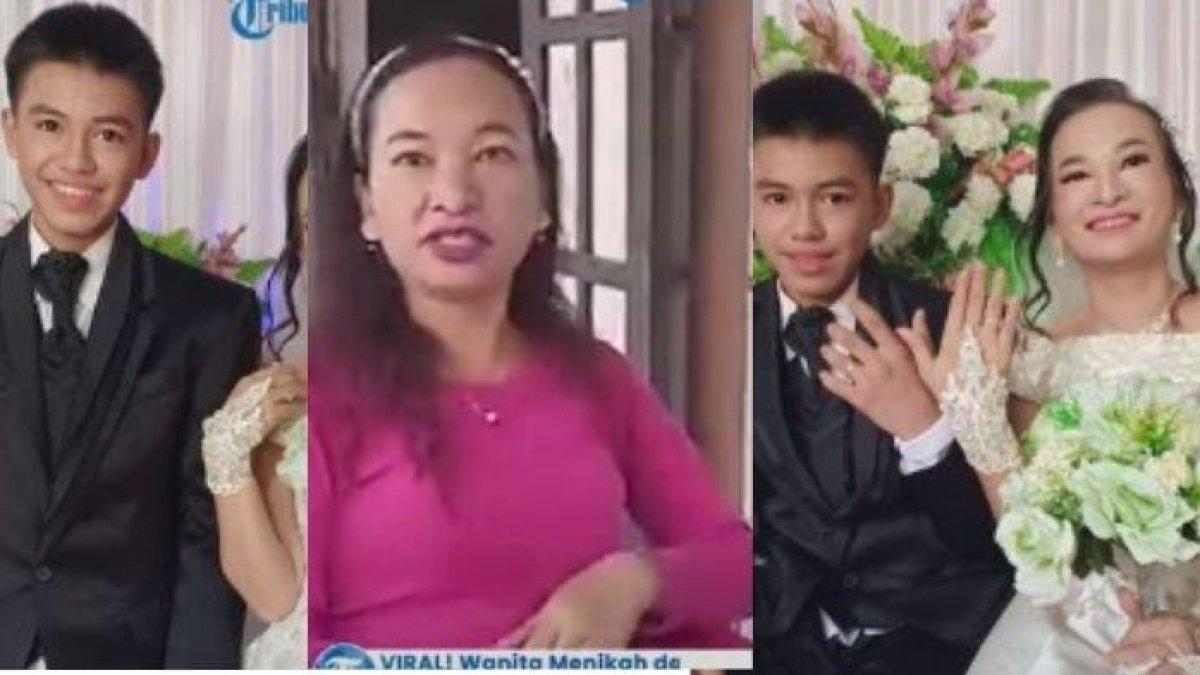 Viral Remaja Nikahi Wanita 41 Tahun, Sosok Istri Ternyata Teman Ibunya - Tribun Travel