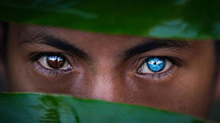 Potret Unik Masyarakat Suku Asli Indonesia yang Bermata Biru Menyala ...