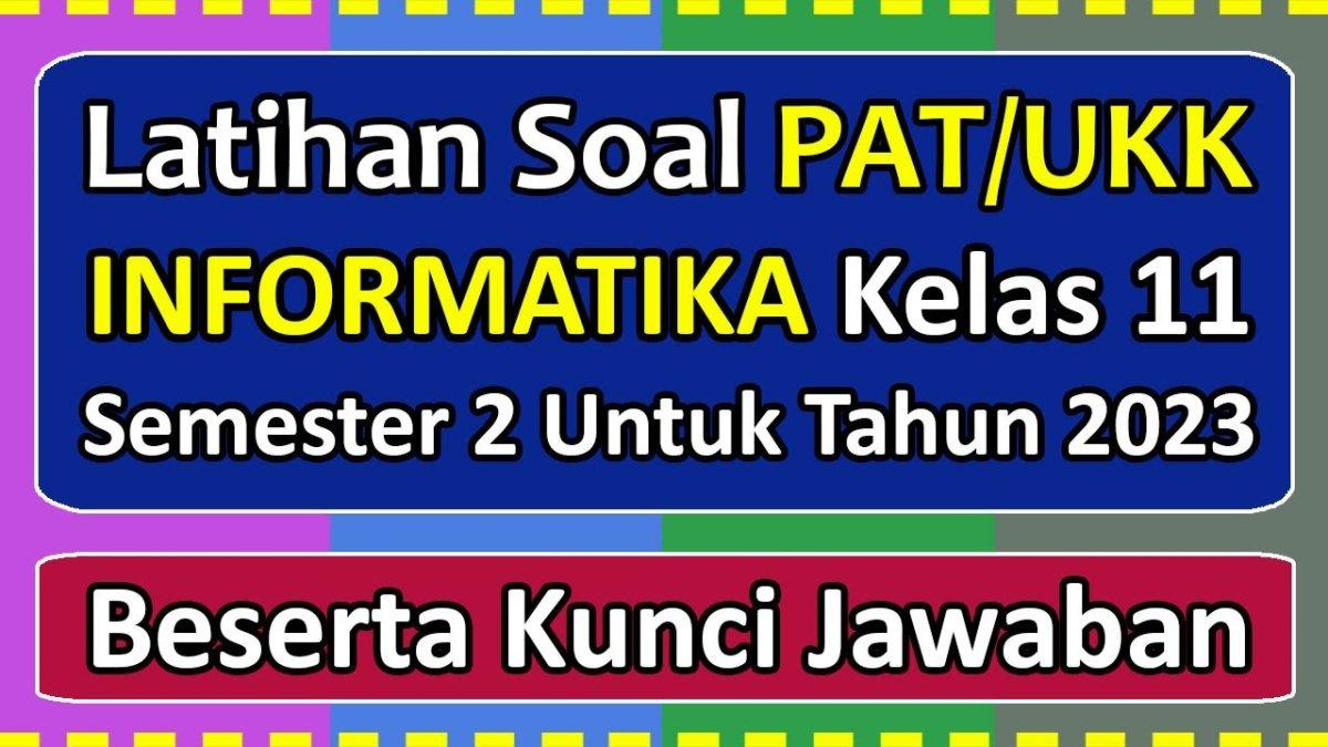 20 Soal & Kunci Jawaban Informatika Kelas 11 SMA Semester 2: Padanan Aplikasi 3D Studio Max ...