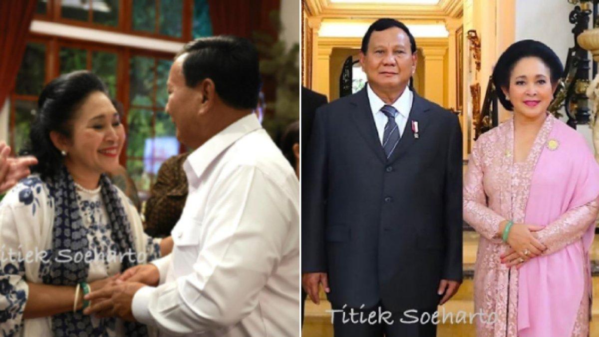 7 Potret Mesra Titiek Soeharto Dampingi Prabowo Subianto hingga Jadi Presiden Meski Sudah Cerai ...
