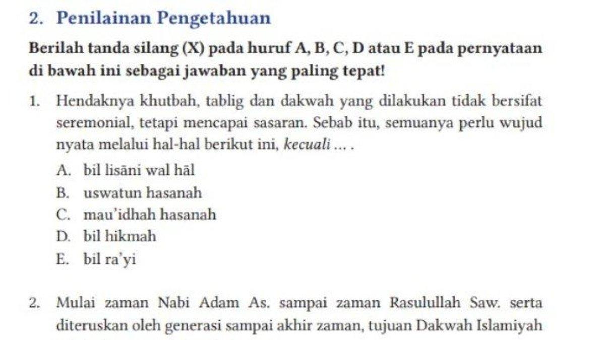 10 Kunci Jawaban PAI Kelas 11 SMA, Apa Isi yang Terkandung dari Potongan Ayat Q.S. al-Jumu’ah/62 ...