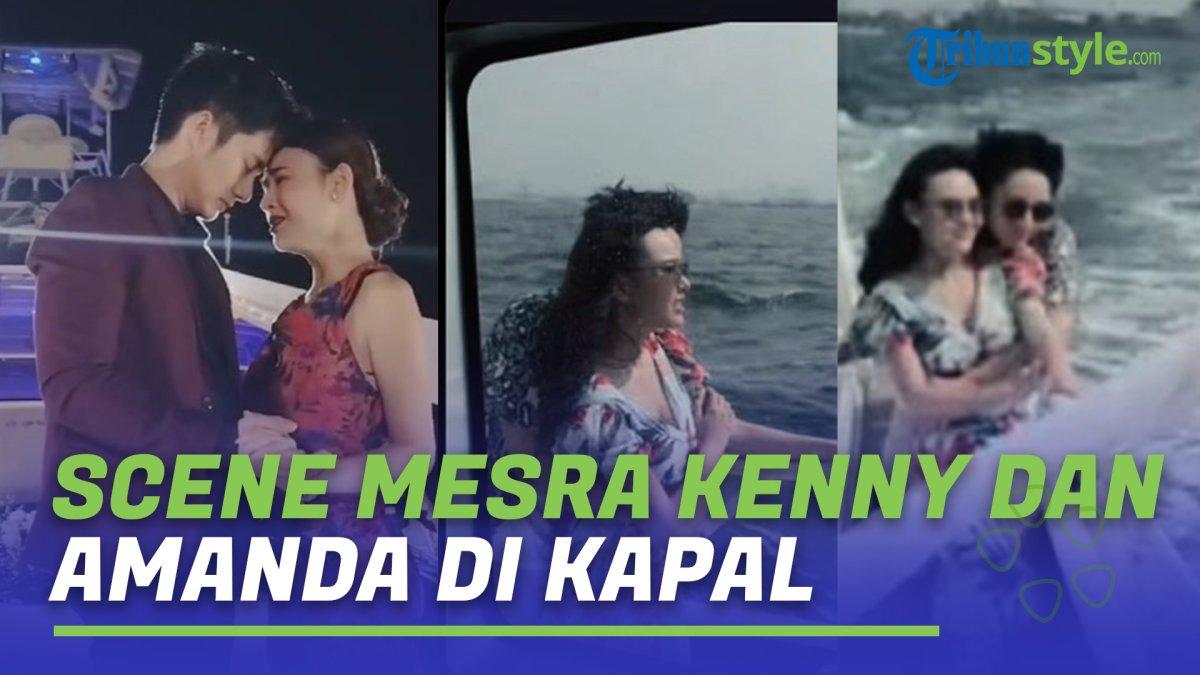 Video Intip Adegan Romantis Amanda Manopo & Kenny Austin Mesra-mesraan di Kapal Syuting Cinta ...