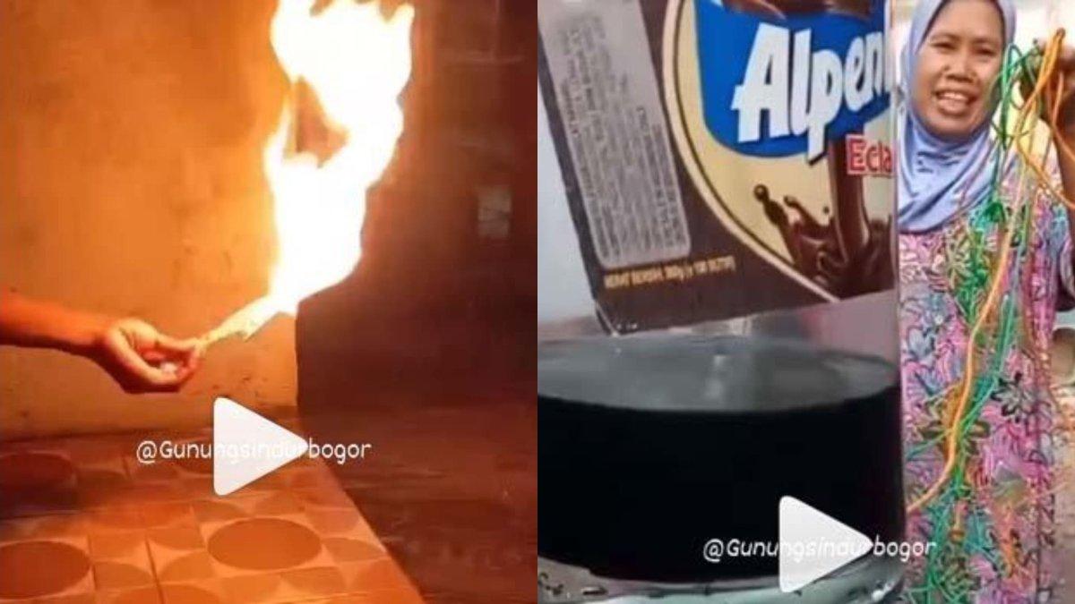 Fenomena Aneh! Air Sumur di Gunung Sindur Bogor Nyala saat Disundut Api ...