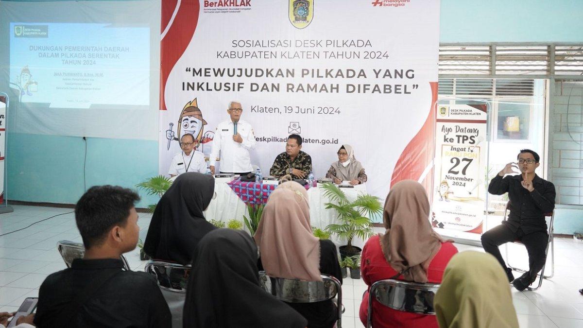 Pemkab Klaten Gelar Sosialisasi bersama PPDK, Wujudkan Pilkada Inklusif dan Ramah Disabilitas ...