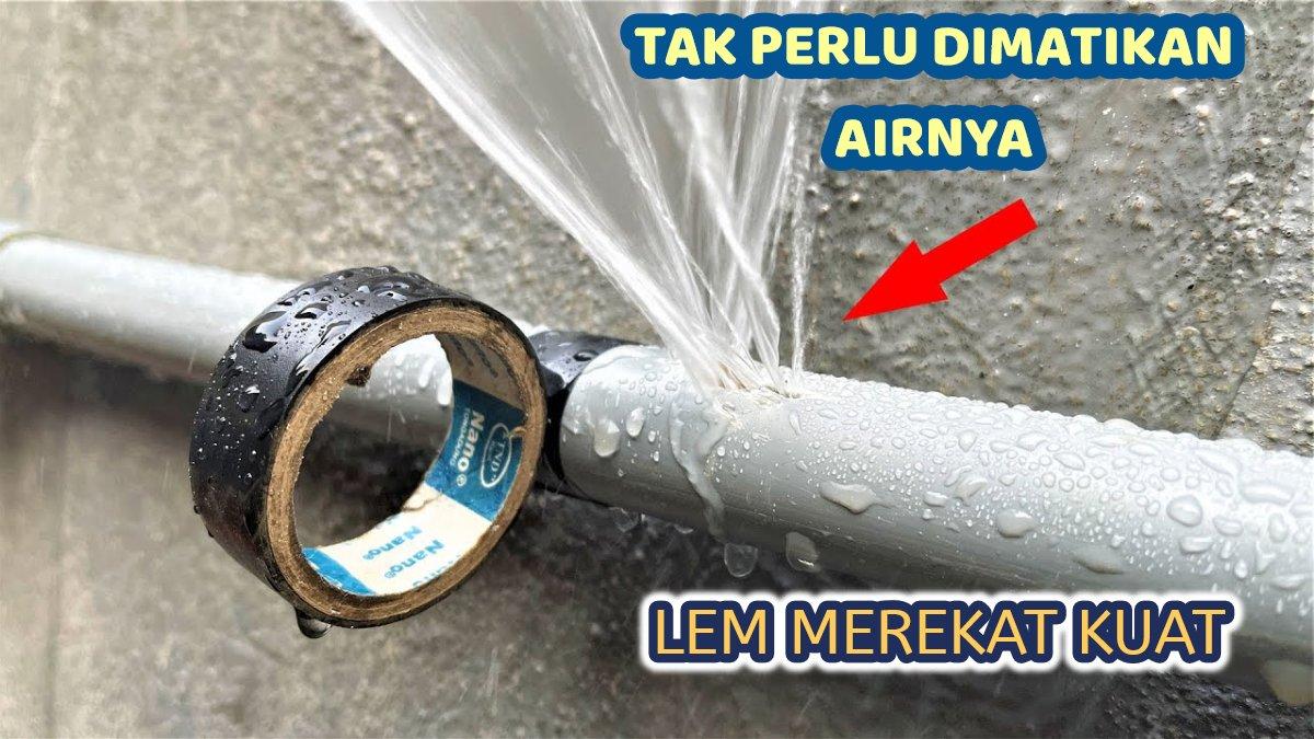 Video Cara Menambal Paralon Bocor Tanpa Perlu Mematikan Aliran Air ...