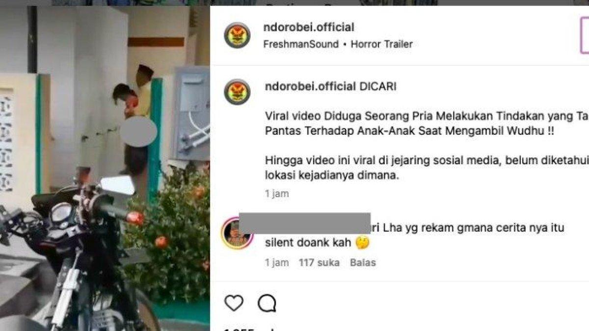 Kelakuan Pria Berpeci, Lecehkan Bocah Perempuan di Area Masjid, Korban ...