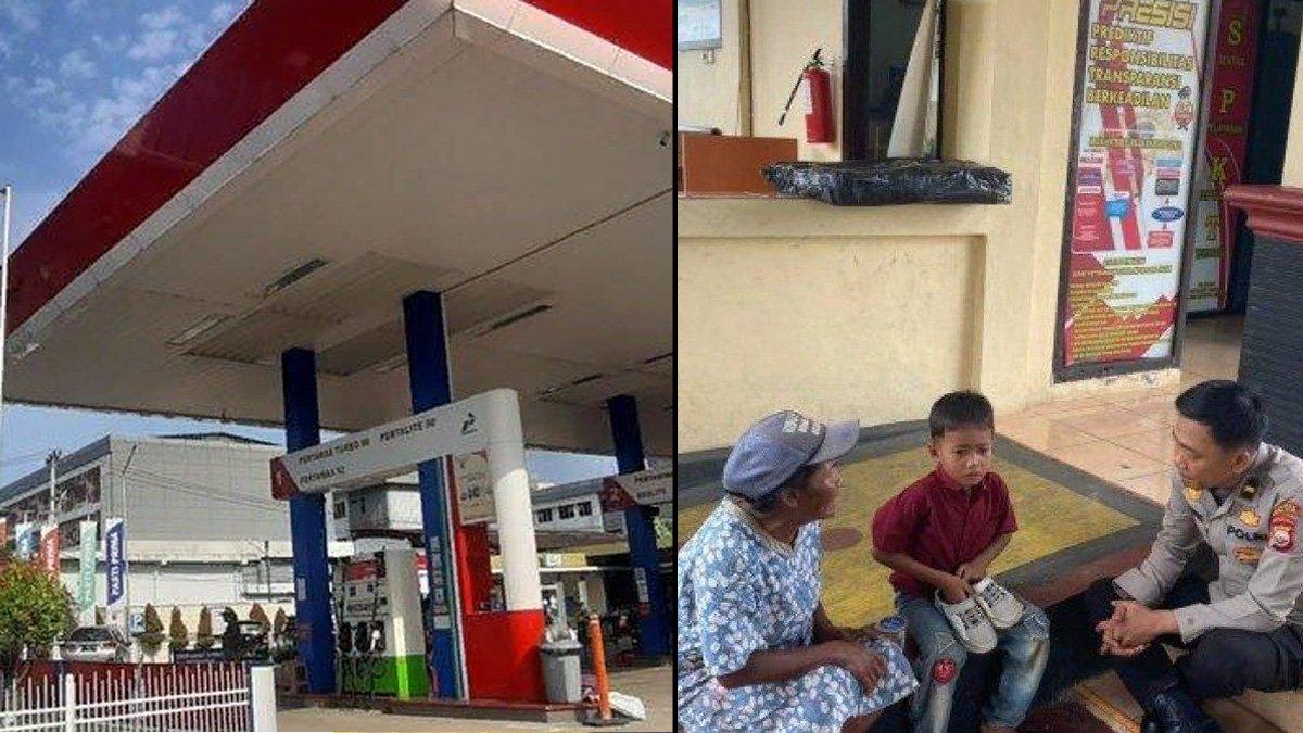 Apes Bocah di Bengkulu, Niat Hati Ikut Ibu Isi Bensin, Malah Ketinggalan di SPBU: Ibuku Mana ...