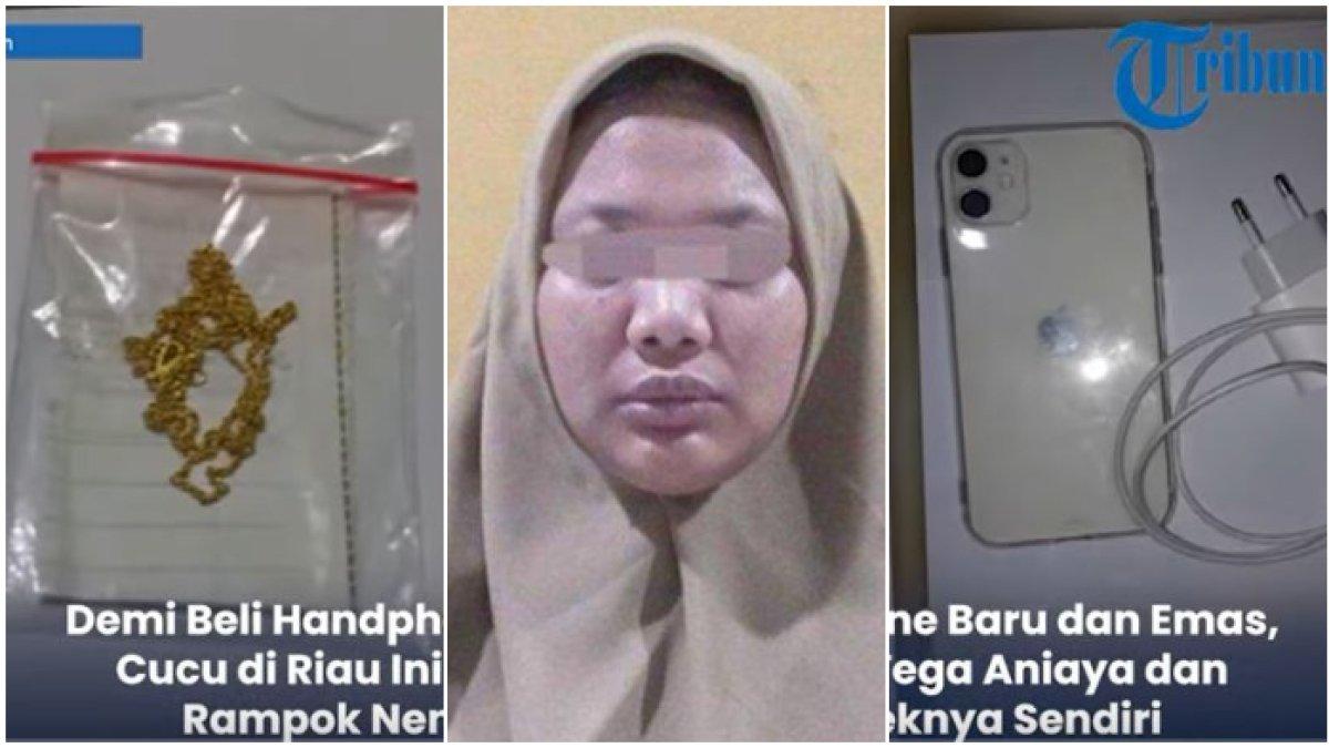 Tega! Demi Beli HP & Emas, Cucu Tega Rampok Nenek, Pukul Kepala Pakai ...
