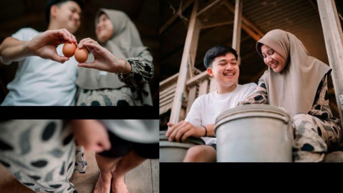 Hasilnya Bak Cover Film, Pasangan Ini Viral Foto Prewed di Kandang Ayam ...