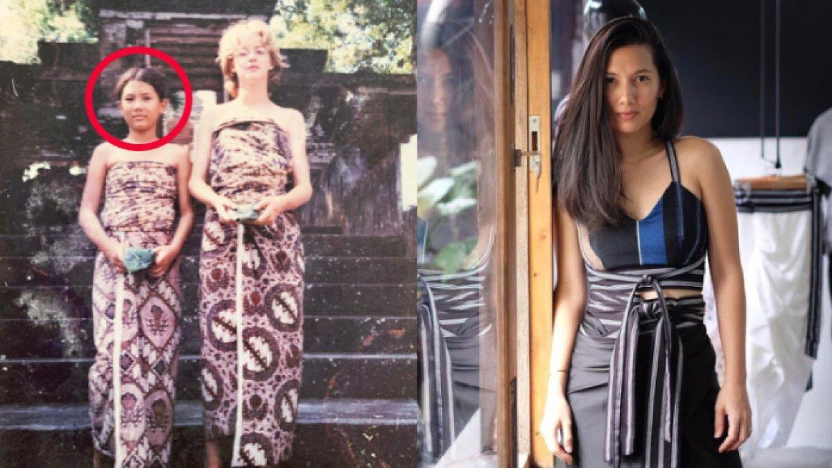 Tahu Gadis yang Pakai Kemben Batik Ini? Ternyata Blasteran Prancis ...