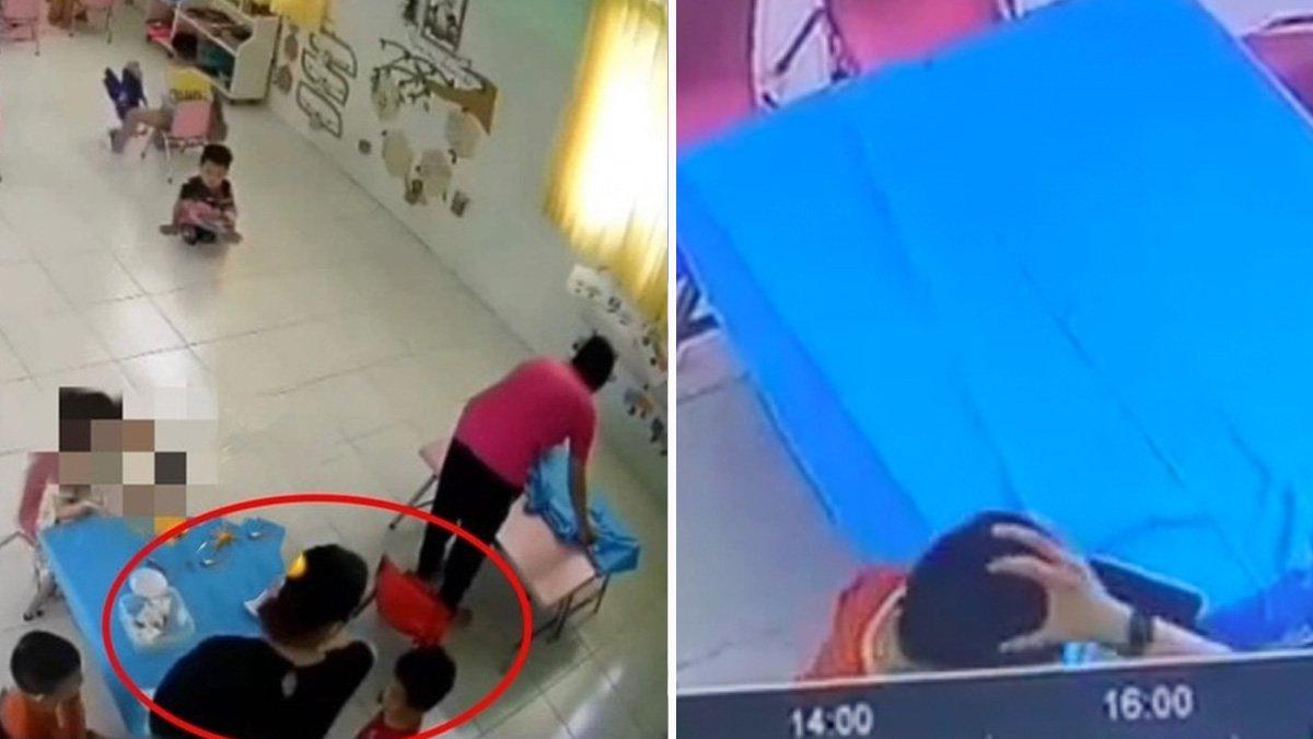 Malangnya 2 Murid TK, Dianiaya Guru saat Makan Siang, Rekaman CCTV Jadi Bukti, Begini Nasib ...