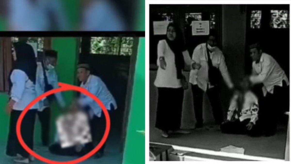 Bersimpuh Depan Kelas, Guru di Demak Syok Dibacok Murid, Leher Berdarah ... Bersimpuh Depan Kelas, Guru di Demak Syok Dibacok Murid, Leher Berdarah ...