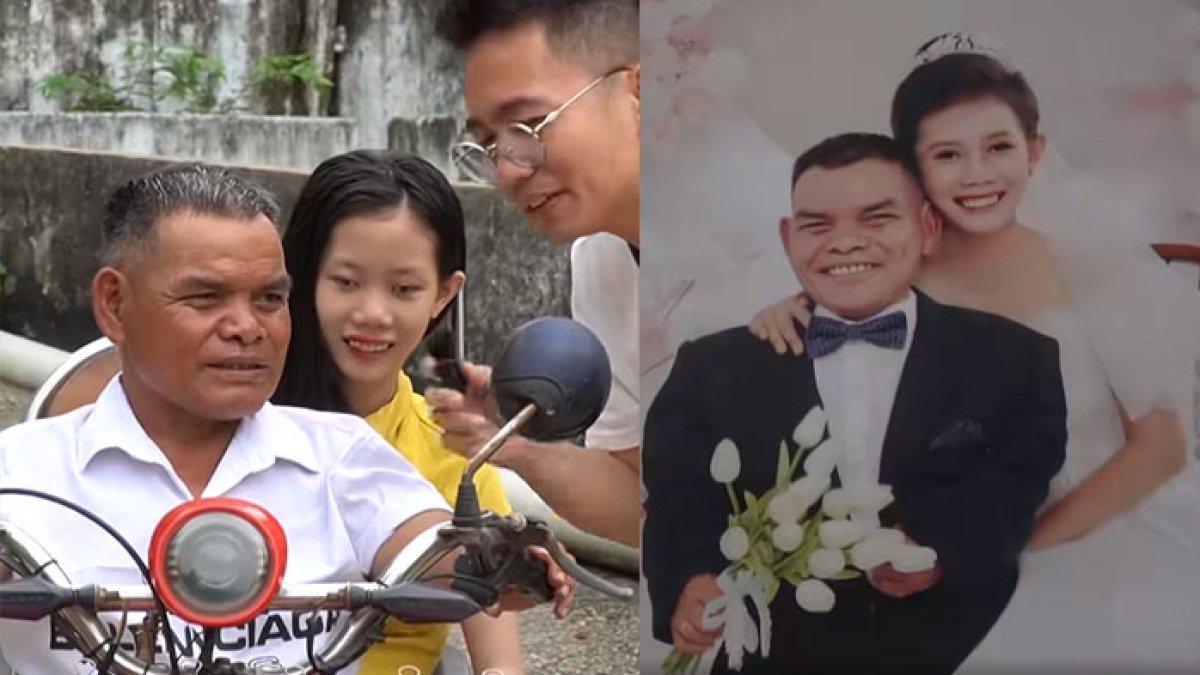 Pria Bertubuh Mungil Nikahi Gadis Cantik Lebih Muda 26 Tahun Hanya