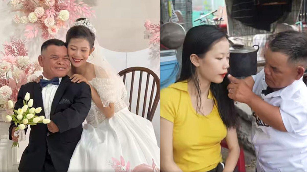 Pria Bertubuh Mungil Nikahi Gadis Cantik Lebih Muda 26 Tahun Hanya