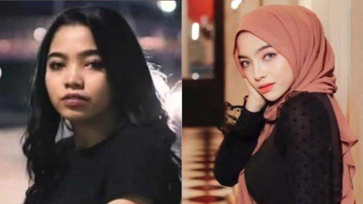 Beda? Beredar Foto Lawas Oklin Fia Sebelum Viral Konten Jilat Es Krim. Belum Berhijab, Tetap ...