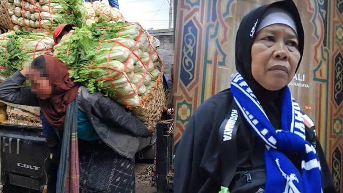Kisah Suhriyeh, Wanita Kuli Panggul di Pasar Surabaya Berangkat Haji ...