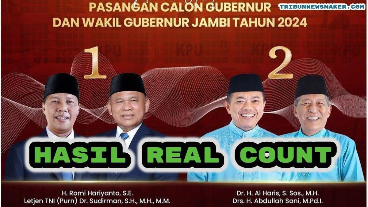 Intip Hasil Real Count KPU Pilkada Jambi 2024, Lengkap dengan Pilgub dan Pilwalkot, Menang Siapa ...