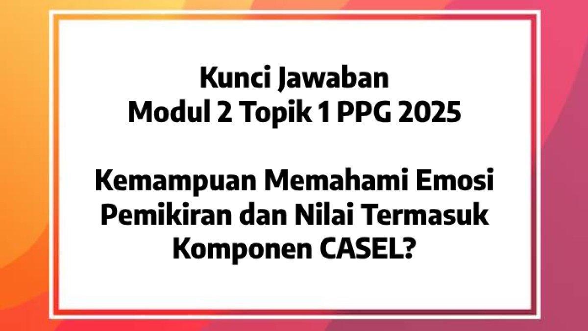 Kemampuan Memahami Emosi Pemikiran & Nilai Termasuk Komponen CASEL ...