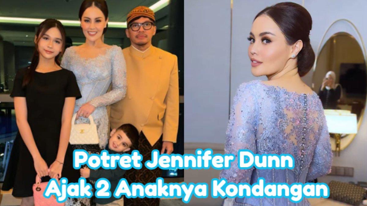 Potret Jennifer Dunn Kondangan Bareng Faisal Haris, Kehadiran 2 Anak ...