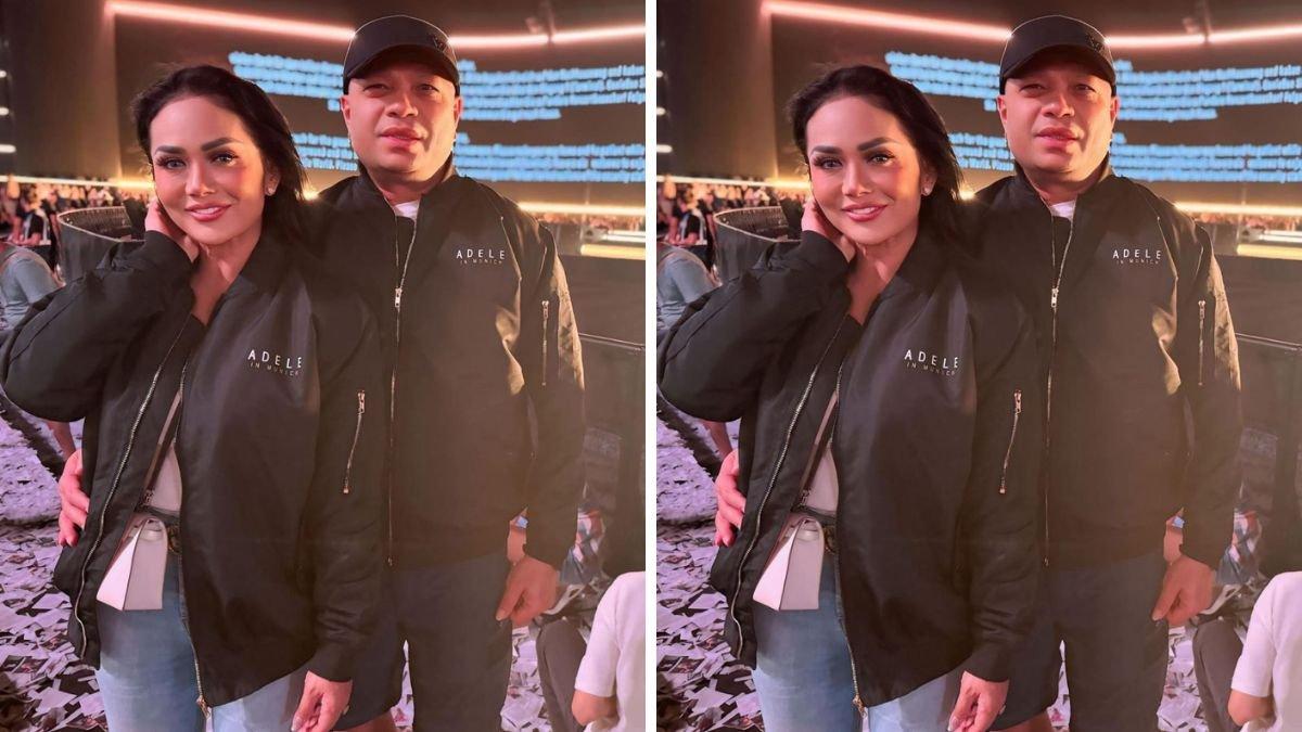 5 Foto Keseruan Krisdayanti dan Raul Lemos Nonton Konser Adele di ...