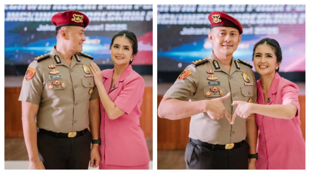 5 Potret Kadek Devie Berseragam Bhayangkari saat Dampingi Suami Jadi AKBP, Cantik Natural ...