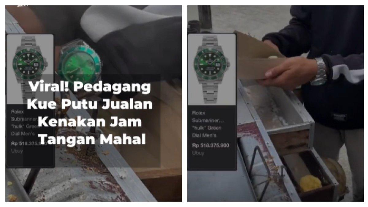 'Curiga Intel Itu', Pedagang Kue Putu Ini Curi Perhatian saat Jualan ...