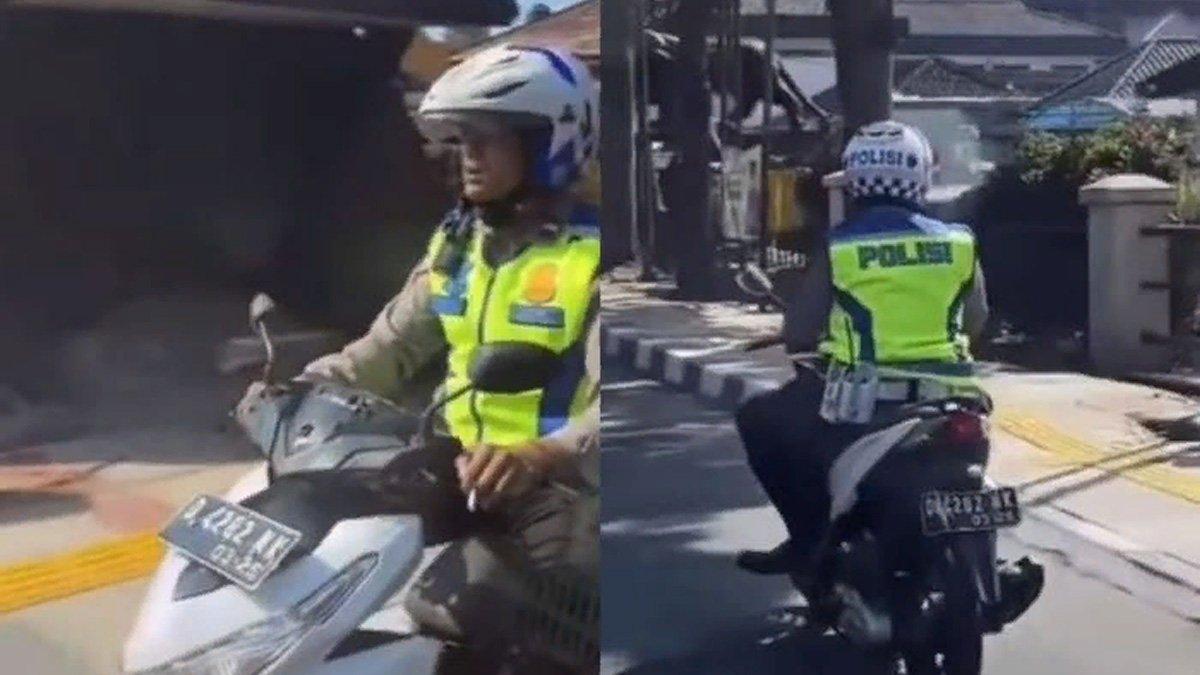 Aipda DS Polantas Polres Cimahi Viral Berkendara Sambil Merokok, Gini ... Aipda DS Polantas Polres Cimahi Viral Berkendara Sambil Merokok, Gini ...