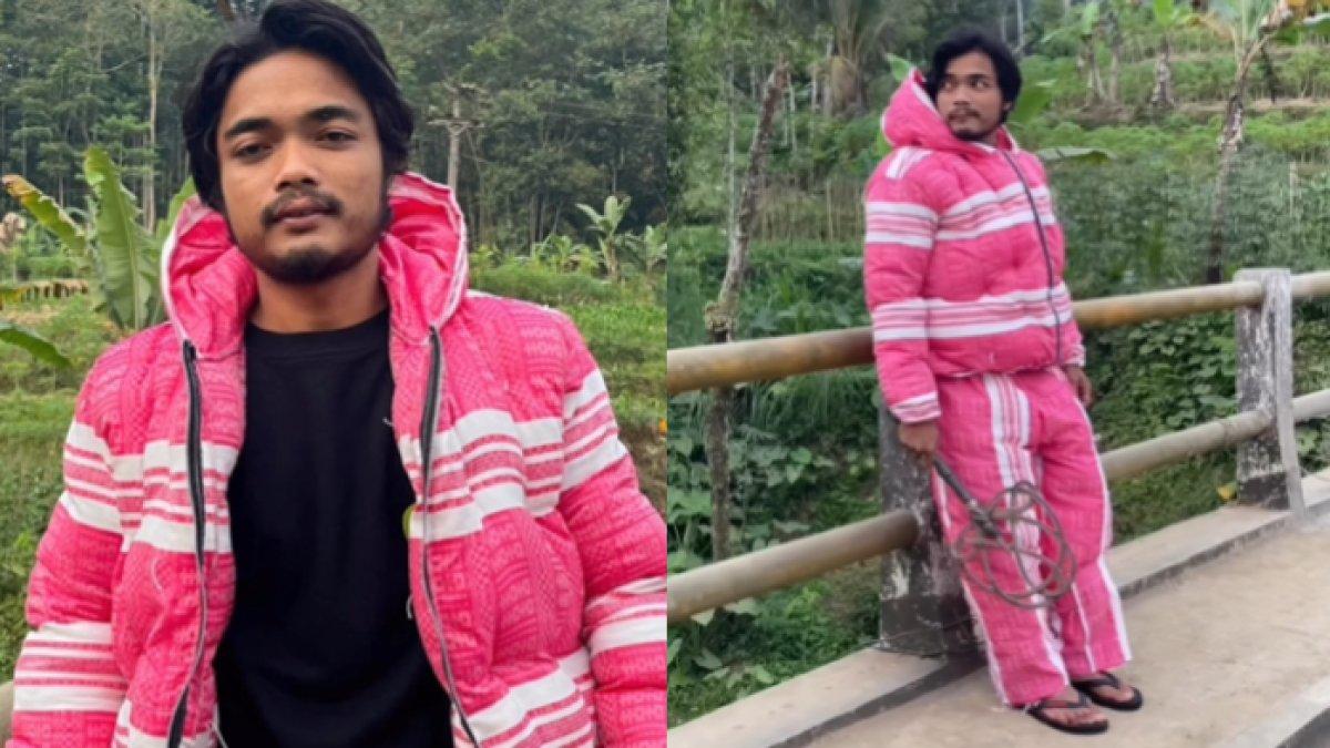 SOSOK Khoirul Anam, Pria Asal Magelang Buat Outfit dari Pembungkus Kasur, Dulu Prewed Pakai ...