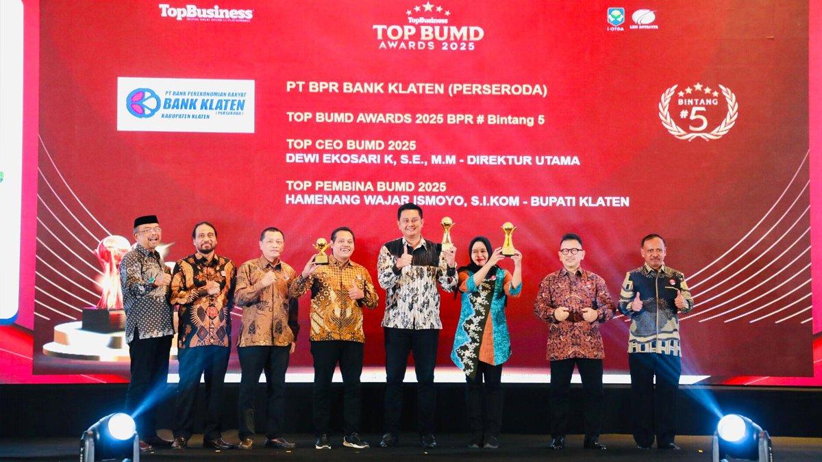 BUMD Klaten Raih Bintang 5 di TOP BUMD Awards 2025, Bukti Kinerja Makin Gemilang - TribunTrends.com