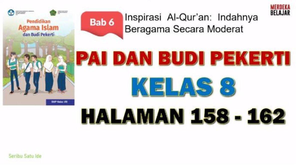 Kunci Jawaban PAI dan BP Kelas 8 SMP Halaman 158 159 160 161, Kurikulum Merdeka: Hukum Bacaan ...