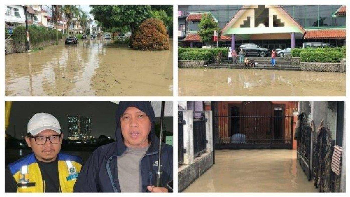 Rumah Kebanjiran, Pak Bas Mantan Menteri PUPR Dorong Motor Terjang Banjir Bekasi - Halaman all ...