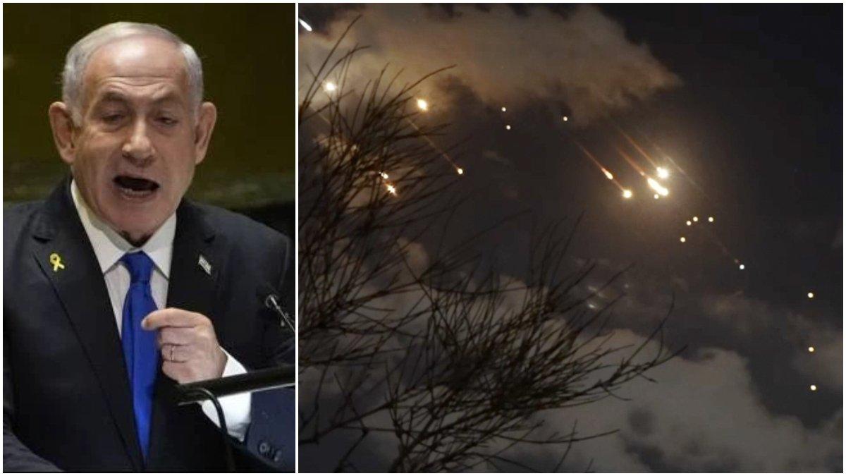 Serangan Balik Iran ke Israel, Netanyahu Ngumpet, 500 Rudal Hujam Tel ...