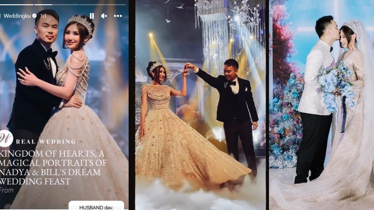 SOSOK Nadya Astrella, Gelar Pernikahan Super Mewah Bak Konser, Wedding ...