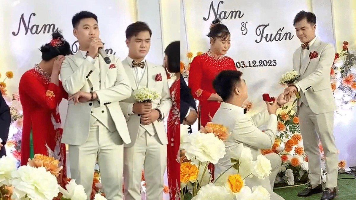 Foto-foto Pernikahan Pria dengan Pria di Thailand, Keluarga Merestui, Sudah 4 Tahun Pacaran ...