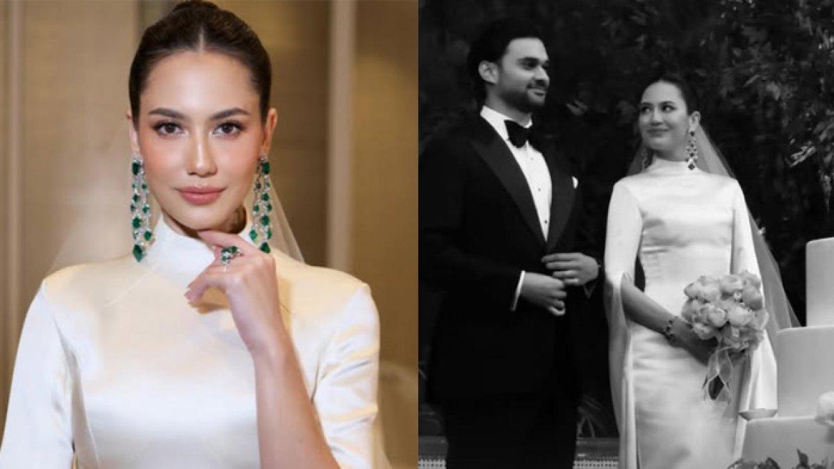 Pevita Pearce Gelar Resepsi di Malaysia, Pakai Gaun Putih & Hitam ...