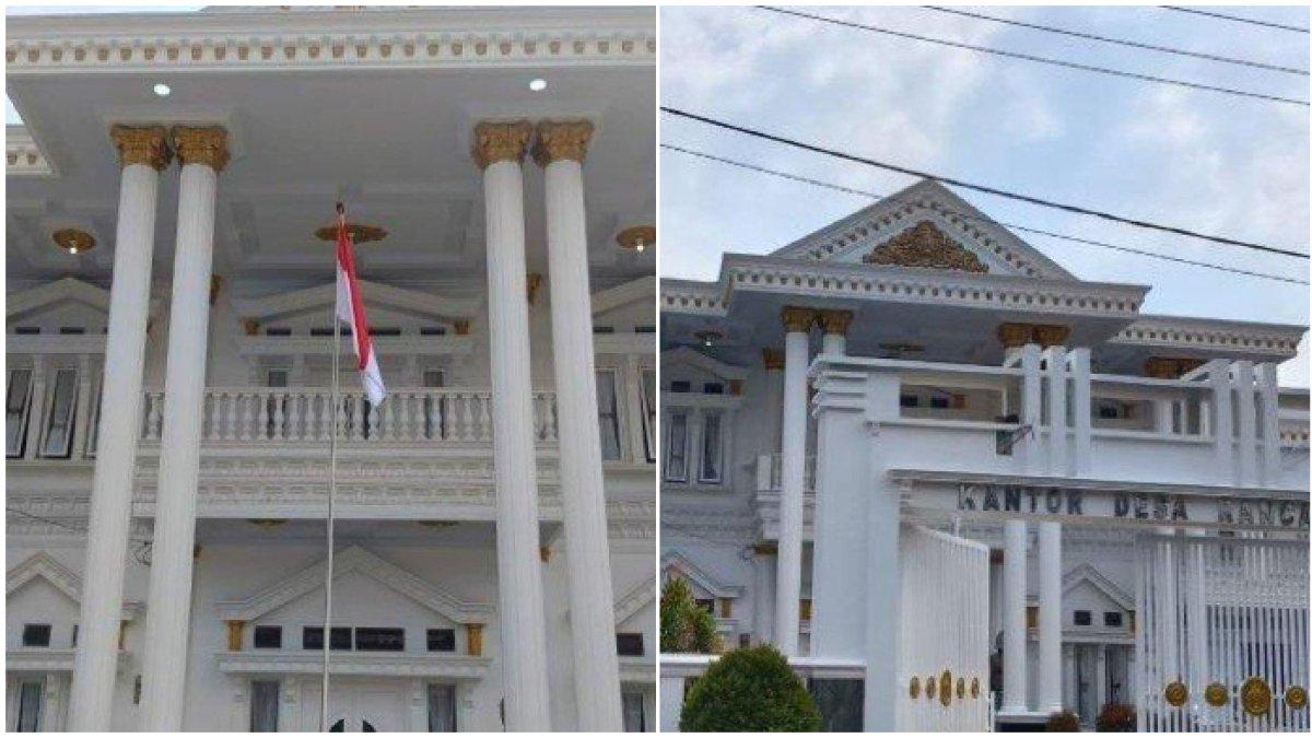 POTRET Kantor Desa Rancah Ciamis, Megah bak Istana, Tingkat 2 Lantai ...