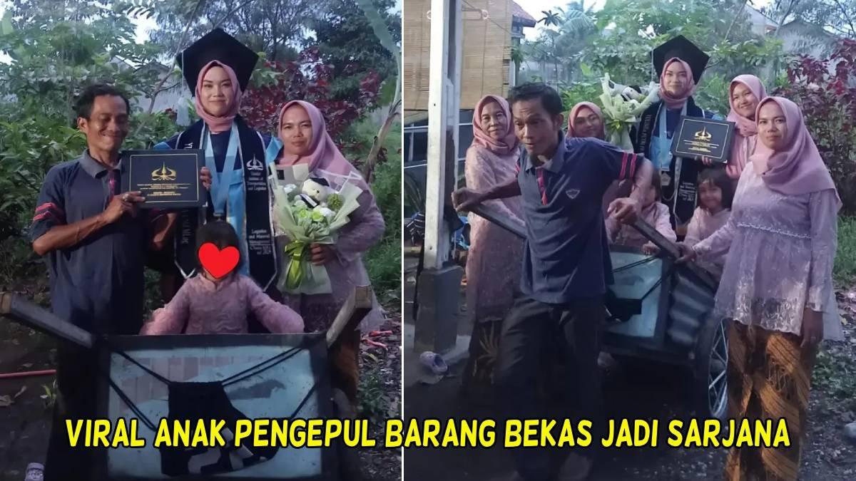 Viral Potret Gadis Anak Pengepul Barang Bekas Sukses Jadi Sarjana, Foto ...