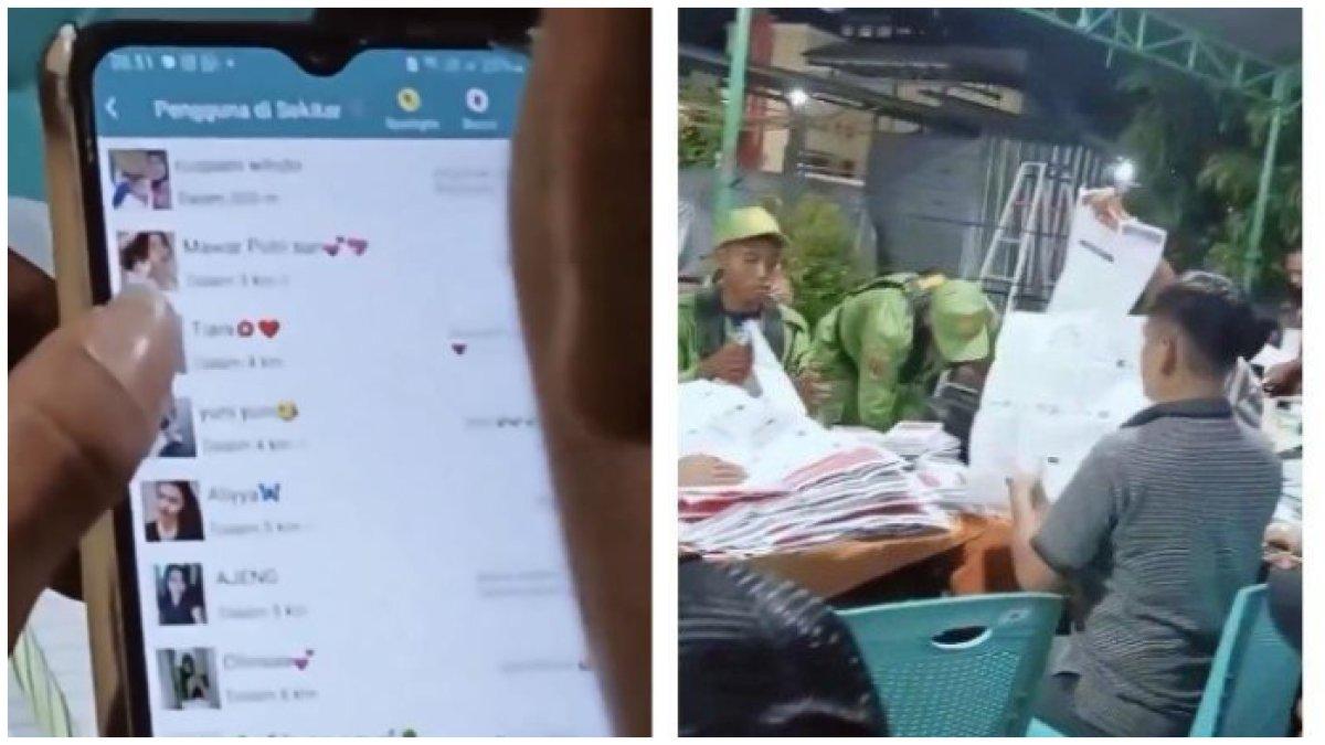 Parah! Petugas yang Lain Sibuk Penghitungan Suara di TPS, Pria Diduga ...