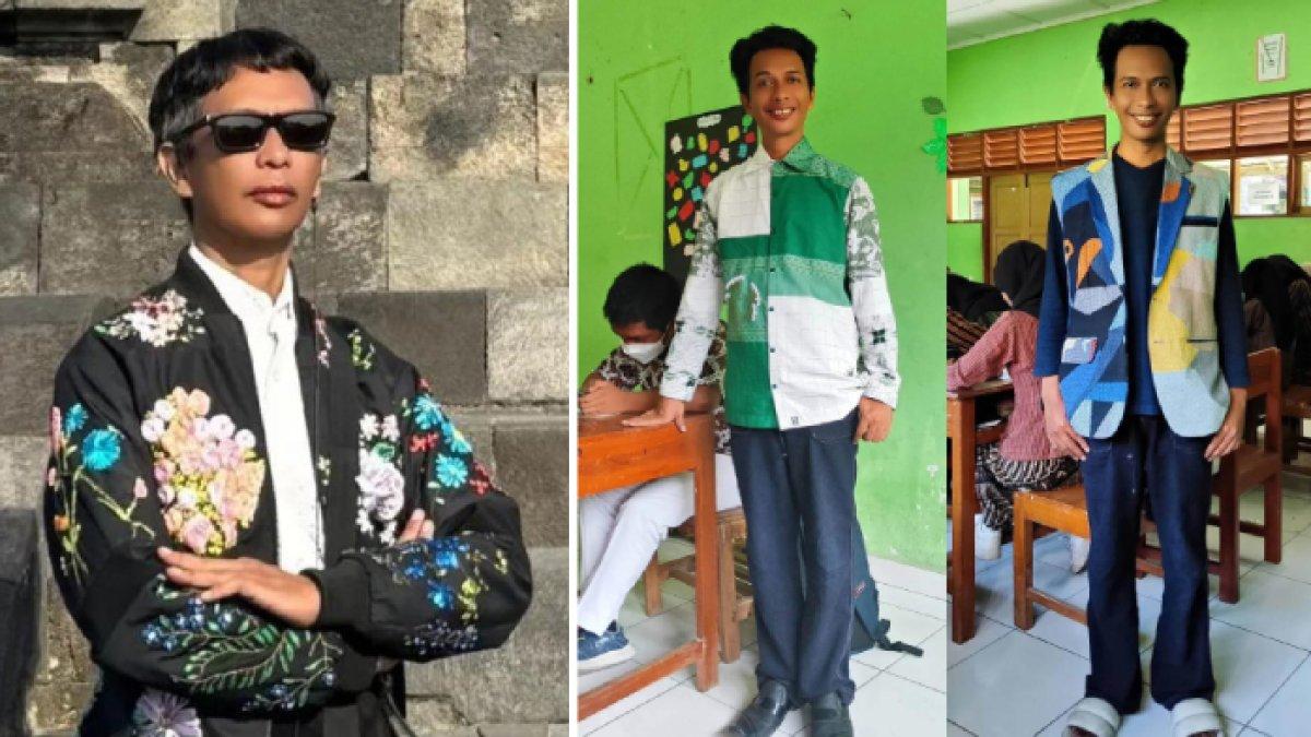 Profil Indra Gunawan Guru SMKN 1 Pandak Bantul, Viral Jadi Model Busana ...