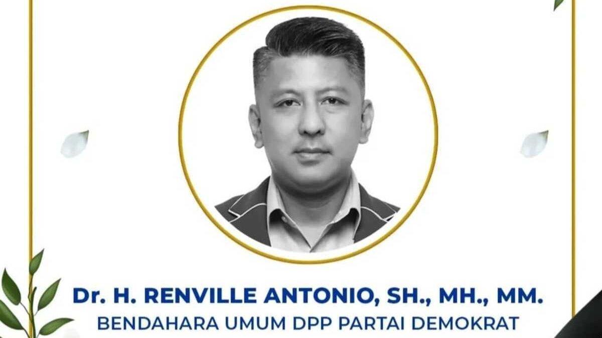Sosok Renville Antonio, Bendum Partai Demokrat Meninggal Kecelakaan ...