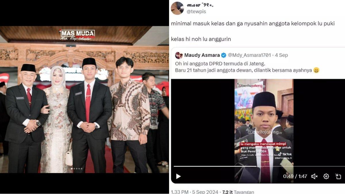 Rizqi Iskandar Jadi DPRD Termuda, Minta Maaf Tabiat di Kampus Dibongkar ...