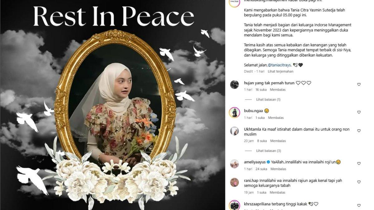 Siapa Tania Citra Yasmine? Selebgram Meninggal di Usia 27, Suami Pilu ...