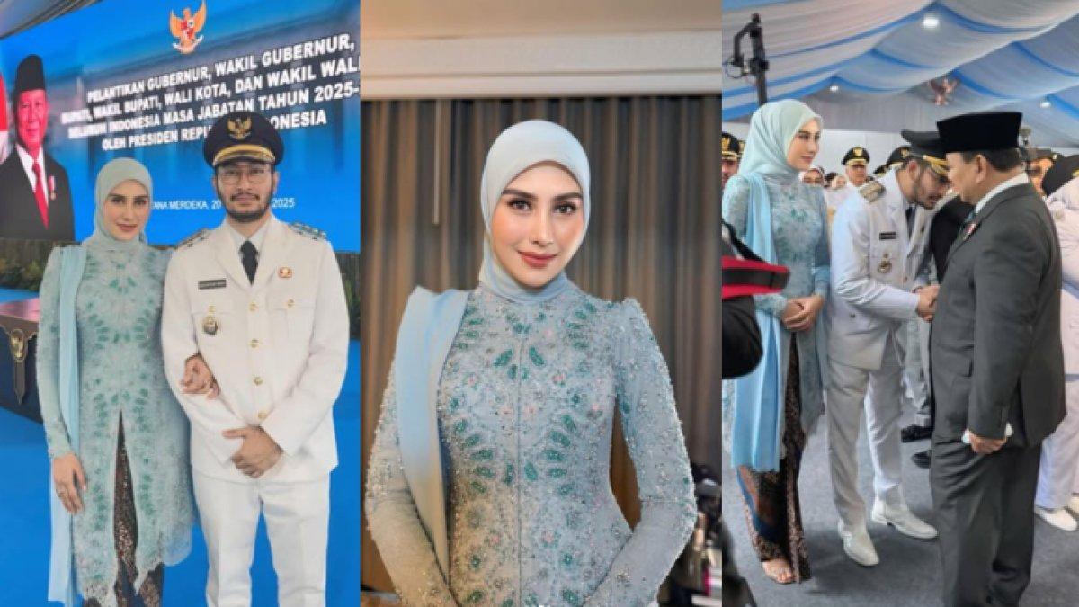 Pertama Tampil Jadi Ibu Pejabat, Gaya Syahnaz Sadiqah Saat Dampingi ...