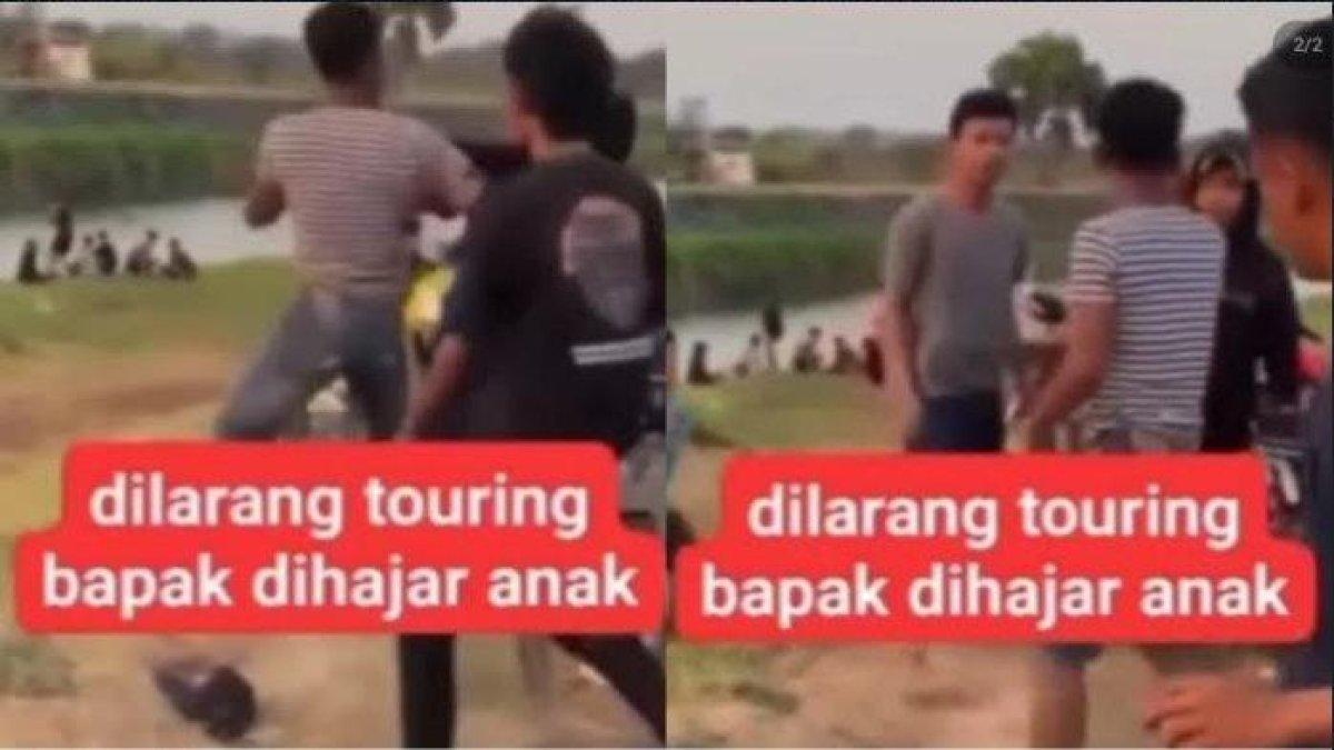 Tak Diizinkan Ikut Touring, Anak Nekat Hajar Ayah di Depan Temannya hingga Sempoyongan: Biadab ...