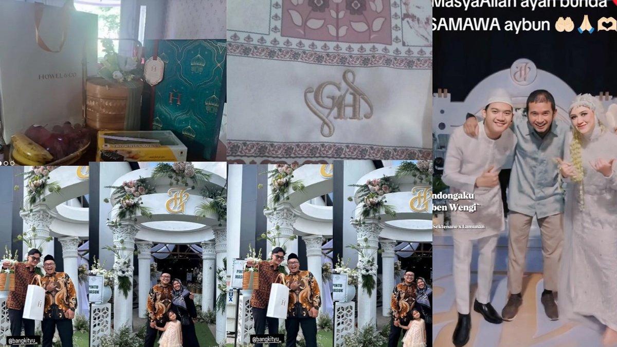 Serba-serbi Pernikahan Happy Asmara dan Gilga Sahid, Souvenir Sajadah, Akad Nikah di Gedung ...