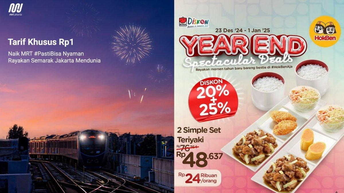 Daftar Promo Tahun Baru 2025: Makanan, Minuman, Tempat Wisata, dan ...