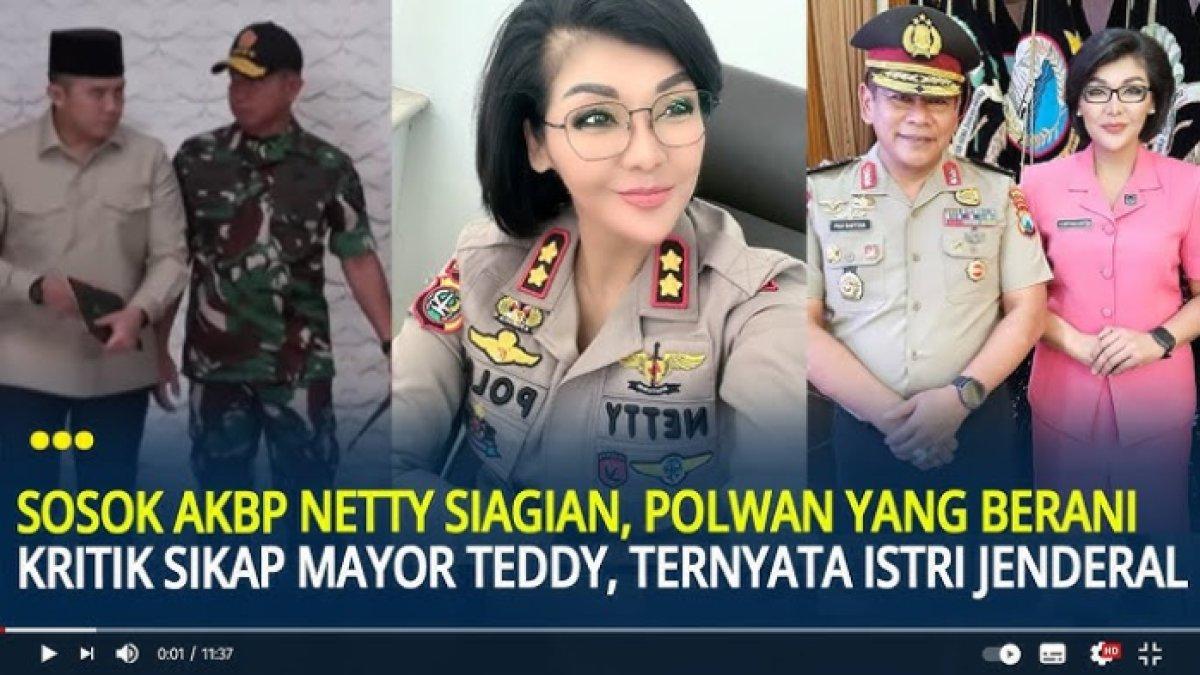 Siapa Netty Siagian? Polwan Kritik Seskab Mayor Teddy, Pernah Kawal Ani ...